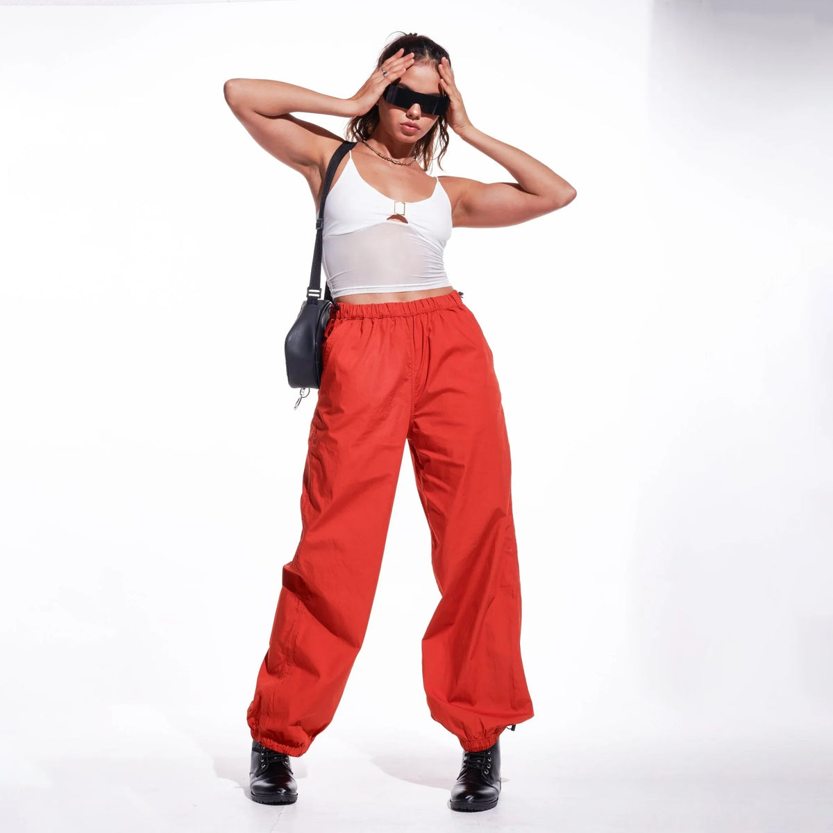 Rust Orange Parachute Pants – I Z F